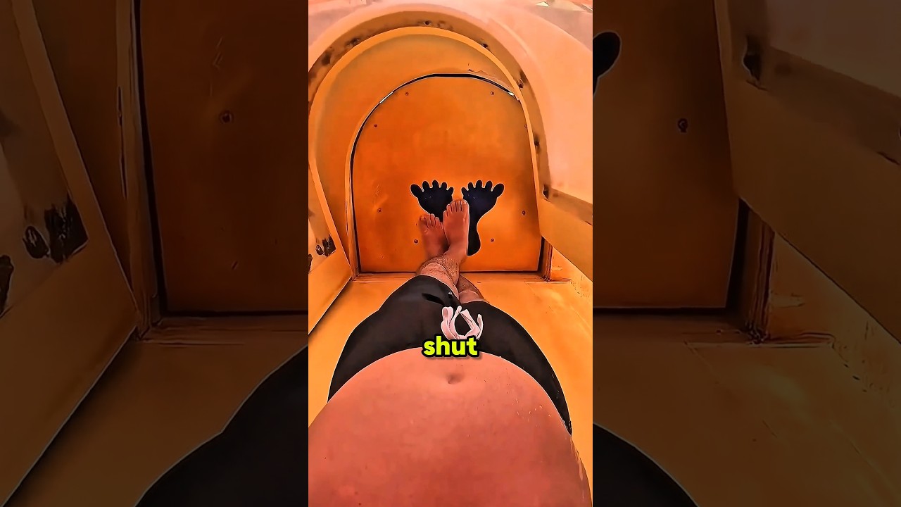 He Got Stuck Inside the Slide 😳