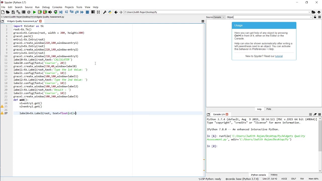 Python for Electrical Engineering-QA-tkinter