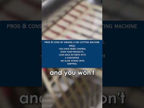 Buying A Die Cut Machine Vs Working With a Converter! #diecutting #adhesiveconverter #manufacturing