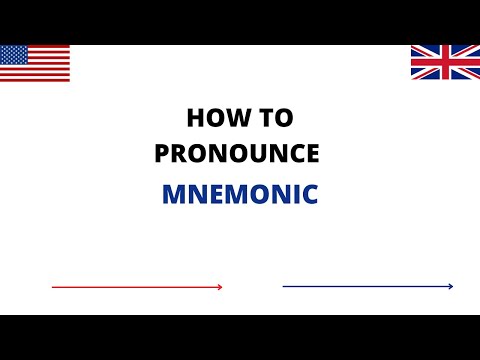 How To Pronounce MNEMONIC In English | MNEMONIC Pronunciation | How To Say MNEMONIC