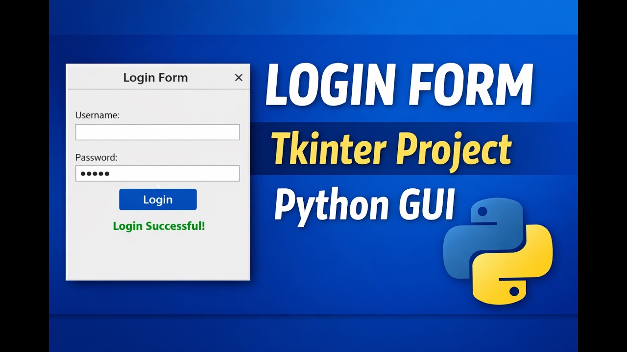 Python Tkinter Login Form Tutorial | Beginner GUI Project