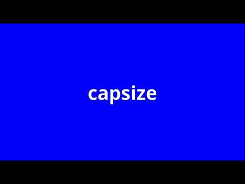 what is the meaning of capsize