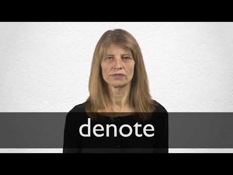 DENOTE definition in American English | Collins English Dictionary