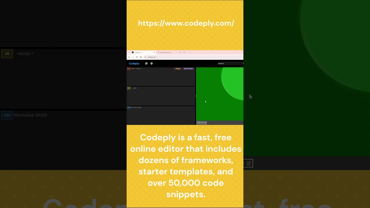 Web Dev Resource | codeply.com | free online editor with code snippets