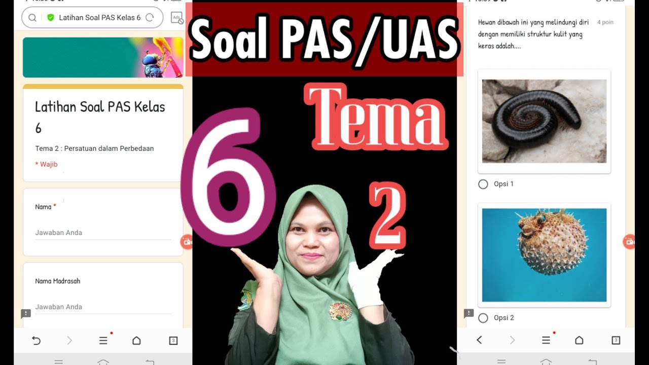 Latihan Soal PAS/UAS Kelas 6 SD/MI Tema 2