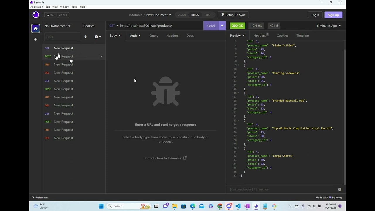Object-Relational Mapping (ORM): E-Commerce Back End