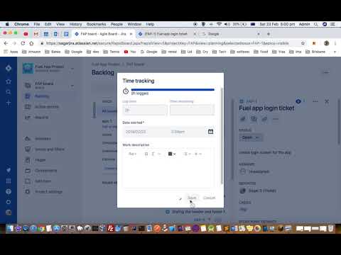How to log hours, time or work details under ticket in Jira