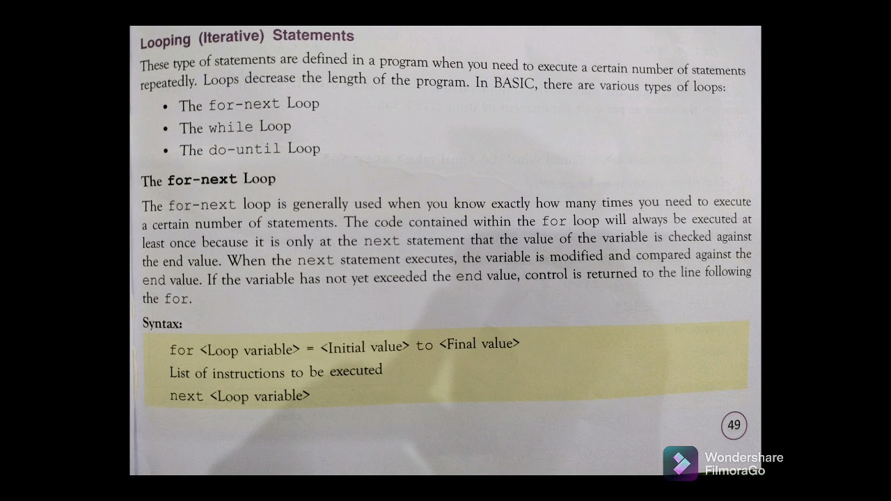 chapter 4 (More on Basic -256) Std 7 part1