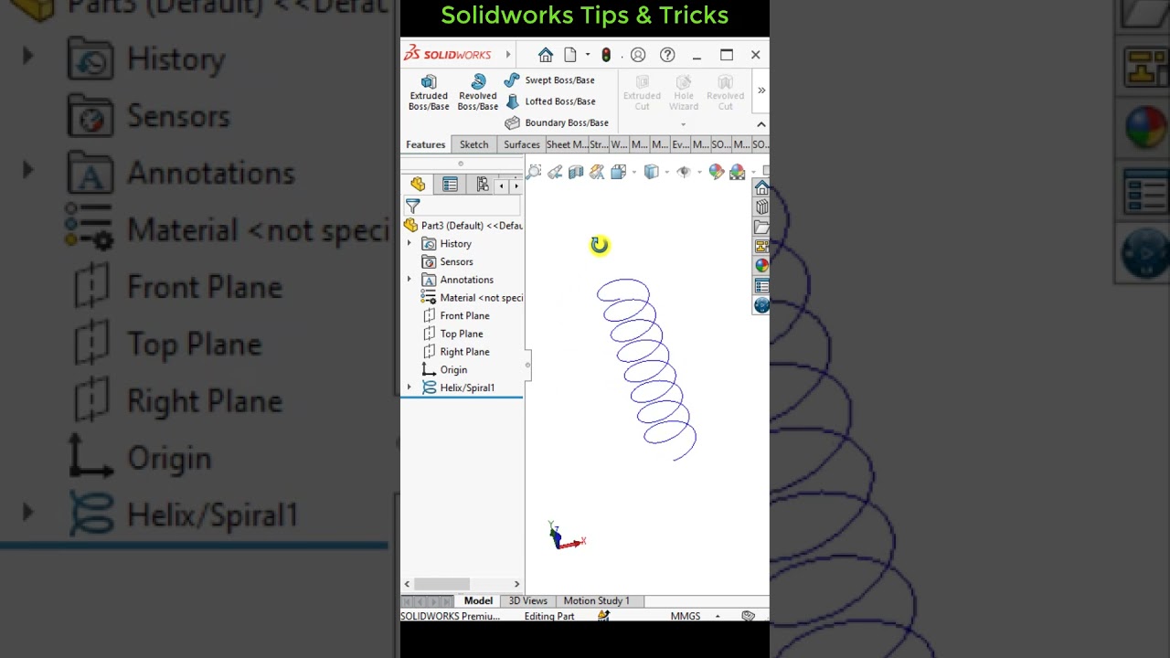 Model spring with solidworks #spring #solidworks @cadingal