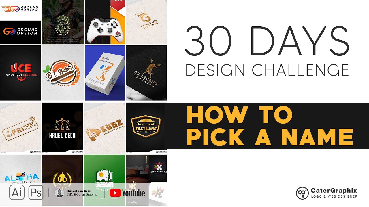 30 DAYS LOGO DESIGN CHALLENGE - CatersGraphix
