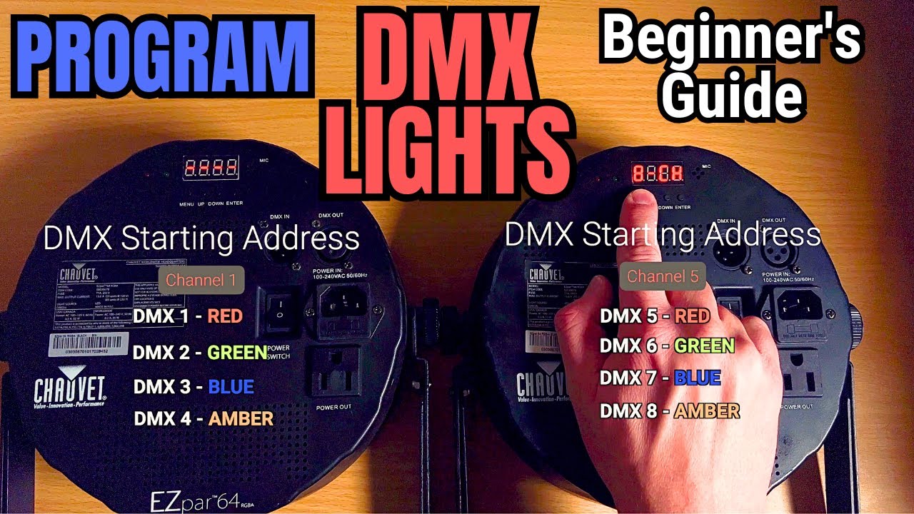 How to PROGRAM DMX Lighting - Beginners Guide