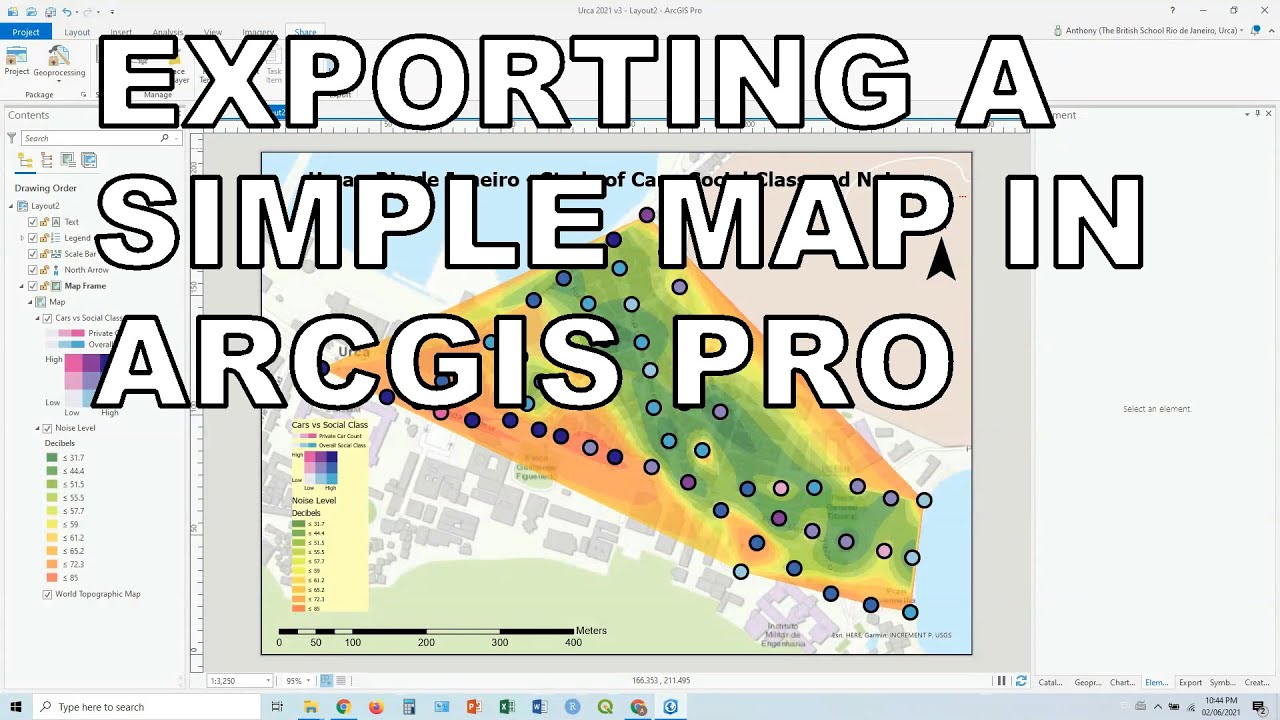 ArcGIS Pro - Quick Guide 03: Exporting a map (Simple)