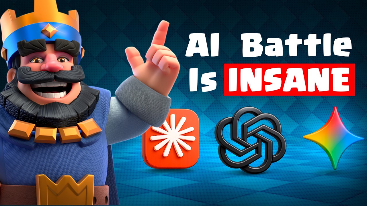 5 AIs Try to Find the BEST Clash Royale Play!