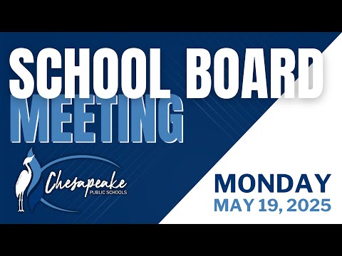 School Board Meeting - Reconvene in Open Meeting: Monday, May 19, 2025