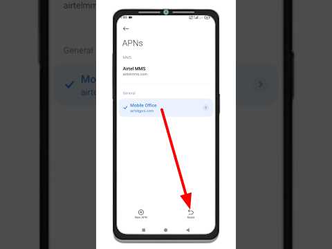 How to reset Airtel mobile network on Poco Xiaomi Phone | Network Problem Solved 2025 #shorts