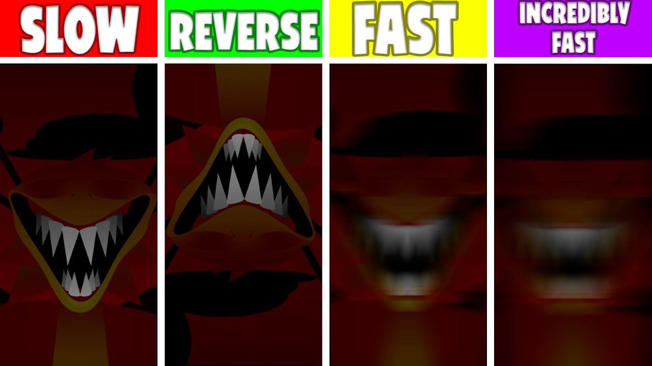 Incredibox Sprunki Definitive Phase 4 (Slow Vs Reverse Vs Fast Vs Incredibly Fast)