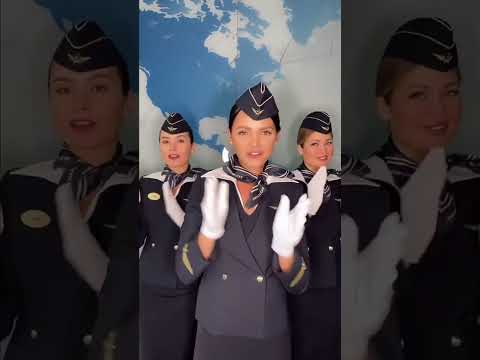 Flight attendants on Russian Airlines / These ladies work for Aeroflot