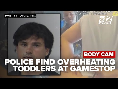 Hot, sweaty toddlers found alone in car at GameStop store in Florida' guardian arrested