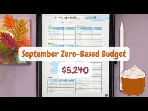 🍂 September Zero-Based Budget With Me | Program Director Salary | $5,240 |Simple & Easy | 🍂