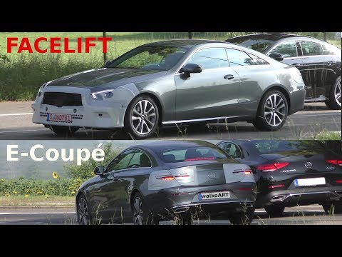 2021 E-Class Coupe Facelift Spied Next to CLS, Makes for Easy ...