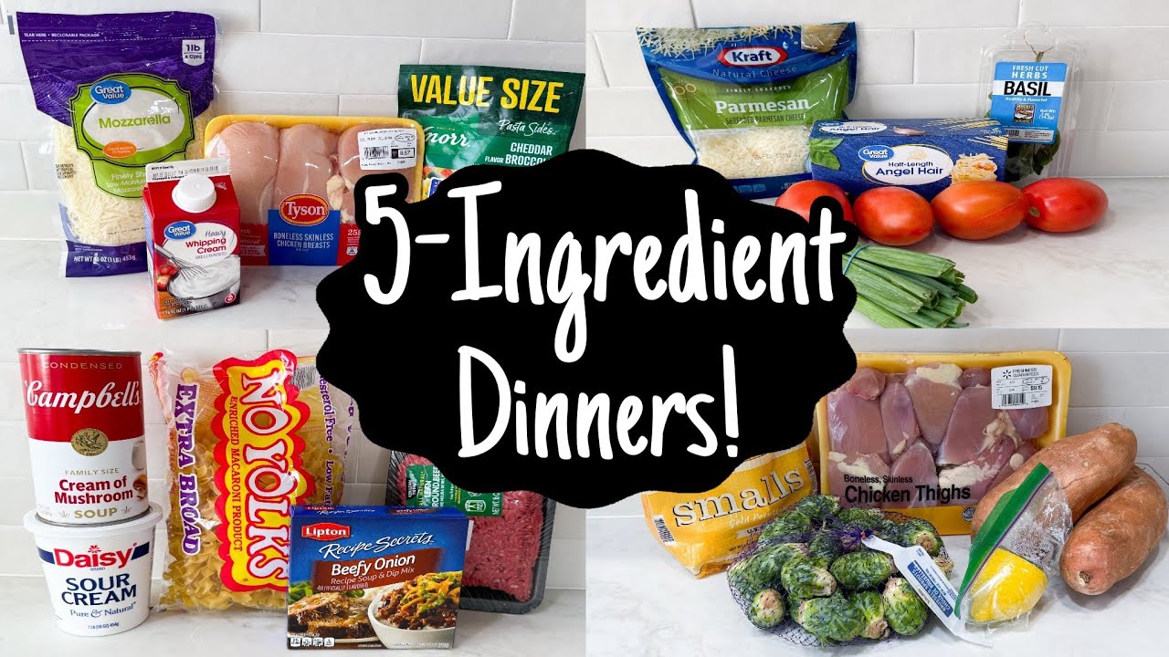 5 Cheap & EASY 5 Ingredient Dinners | Simple Weeknight Meal Ideas | Julia Pacheco Recipes