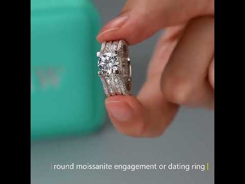 Women's Moissanite Wedding Bands 1ct-4ct