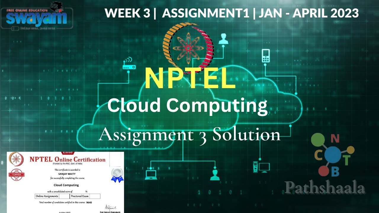 Cloud Computing | NPTEL | Week 3 Assignment | Solution | JAN - April 23 |#couldcomputingassignment