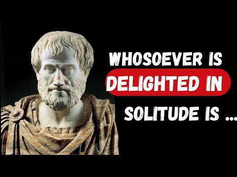 Aristotle “ Whosoever is Delighted in Solitude is " Life Changing Quotation || Best Quote || Hindi