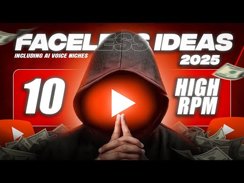 10 High CPM Faceless Youtube Channel Ideas 2025 | With Ai voice Faceless Channel Ideas