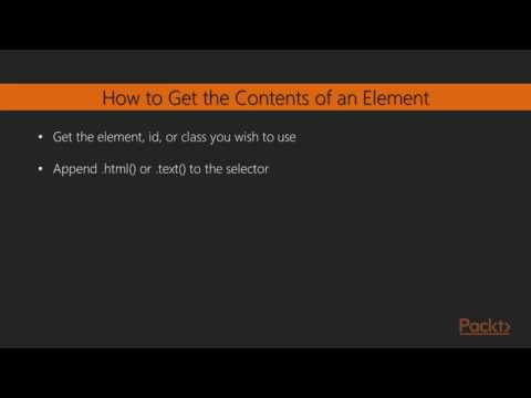 Learn Beginning JavaScript and jQuery Accessing the DOM with jQuery | packtpub com - Mind Luster