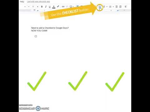 Make a Checklist in Google Docs