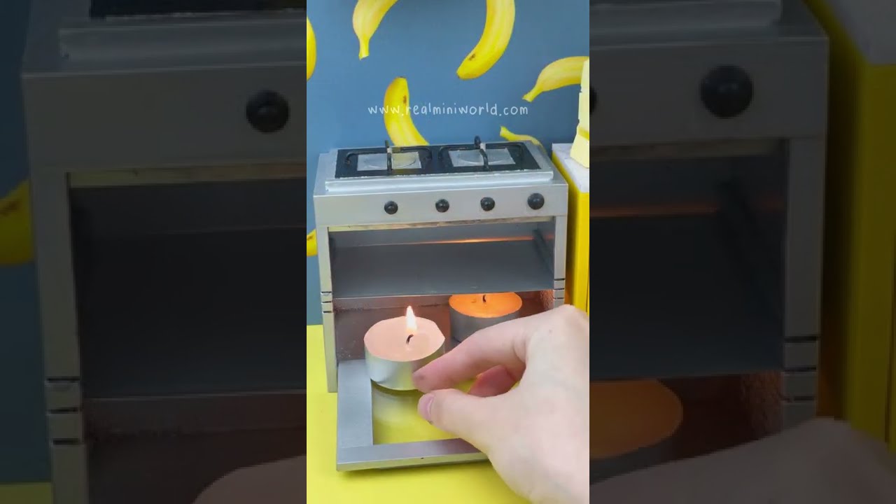 Miniature REAL Cooking & Baking Oven Stove 2in1 Set