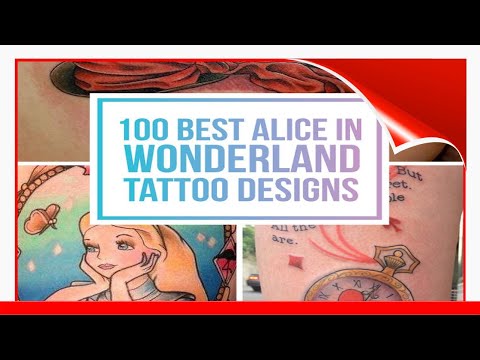 100+ Best Alice In Wonderland Tattoos !