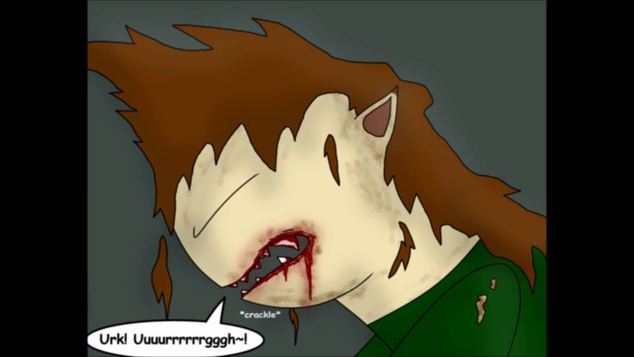 Vetor Werewolf Transformation Comic
