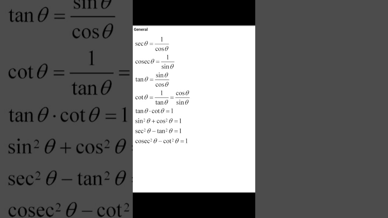 Mathematics trigonometry rules slideshow