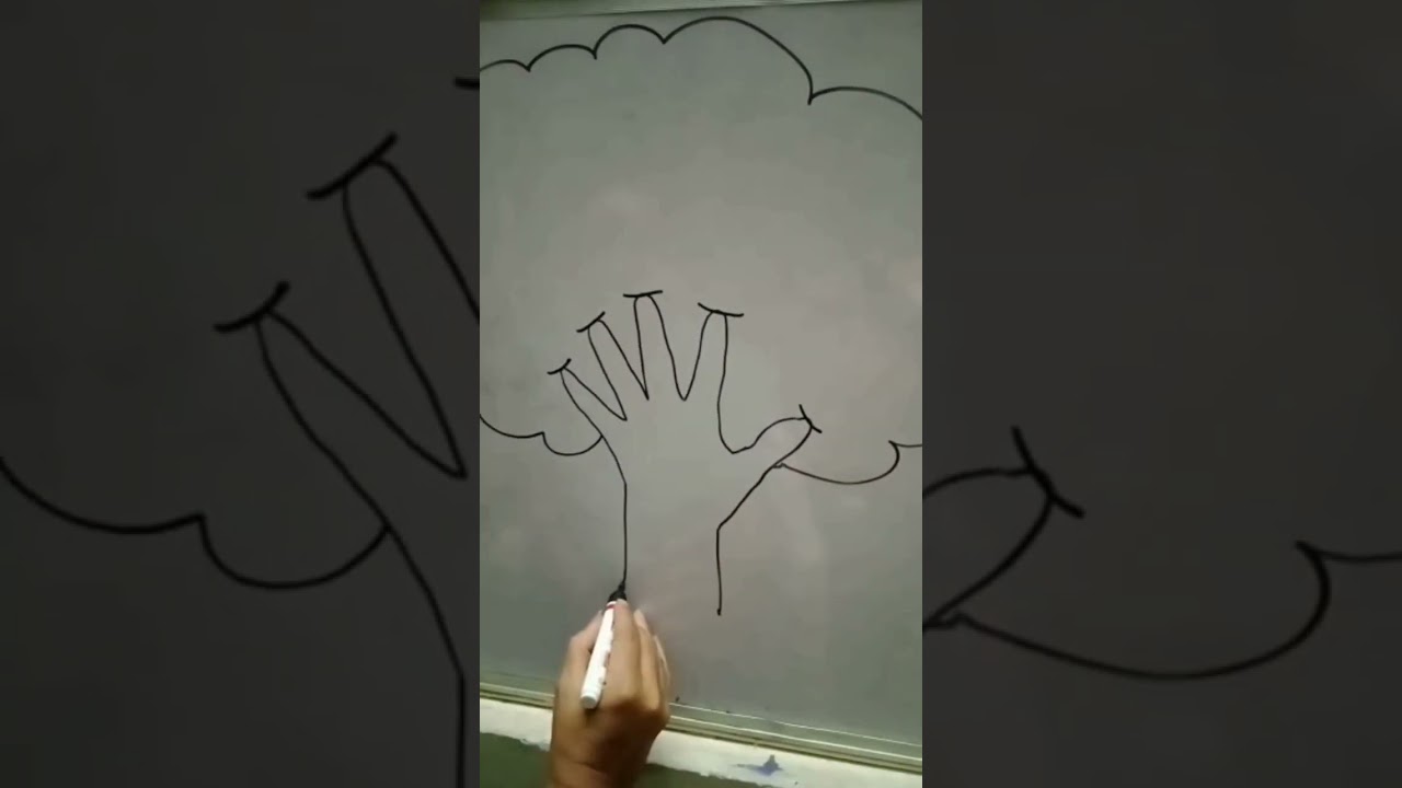 Tree with hand #shorts #shortvideo #ytshorts #viral #trending