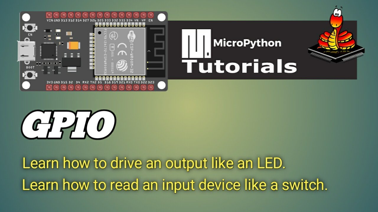 003 - ESP32 MicroPython: GPIO