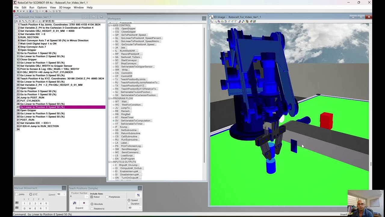 RoboCell - Stack Objects & Relative Positions