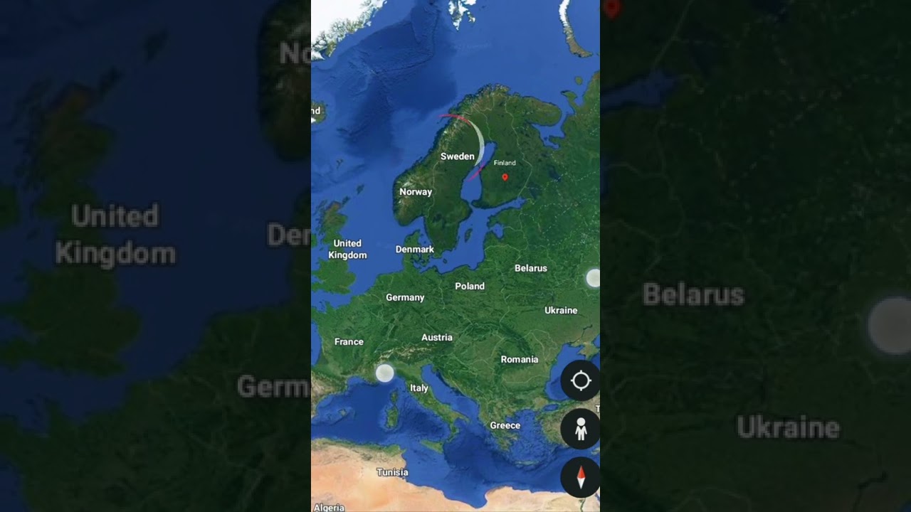 Finland on map | Finland Location #shorts