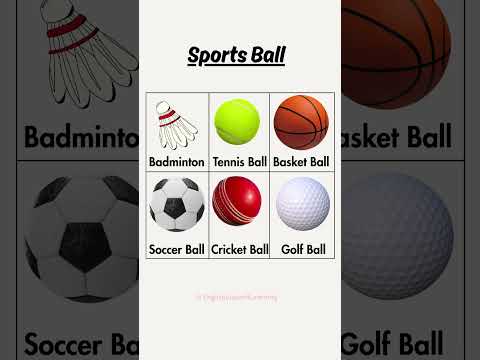Sports Balls Vocabulary ✅✍️✨#english #educationalvideo #grammer #englishgrammar #education
