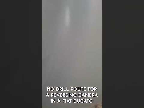 REAR Camera Wiring Route - NO DRILL - Reversing Camera FIAT DUCATO, RELAY, BOXER #shorts #motorhome