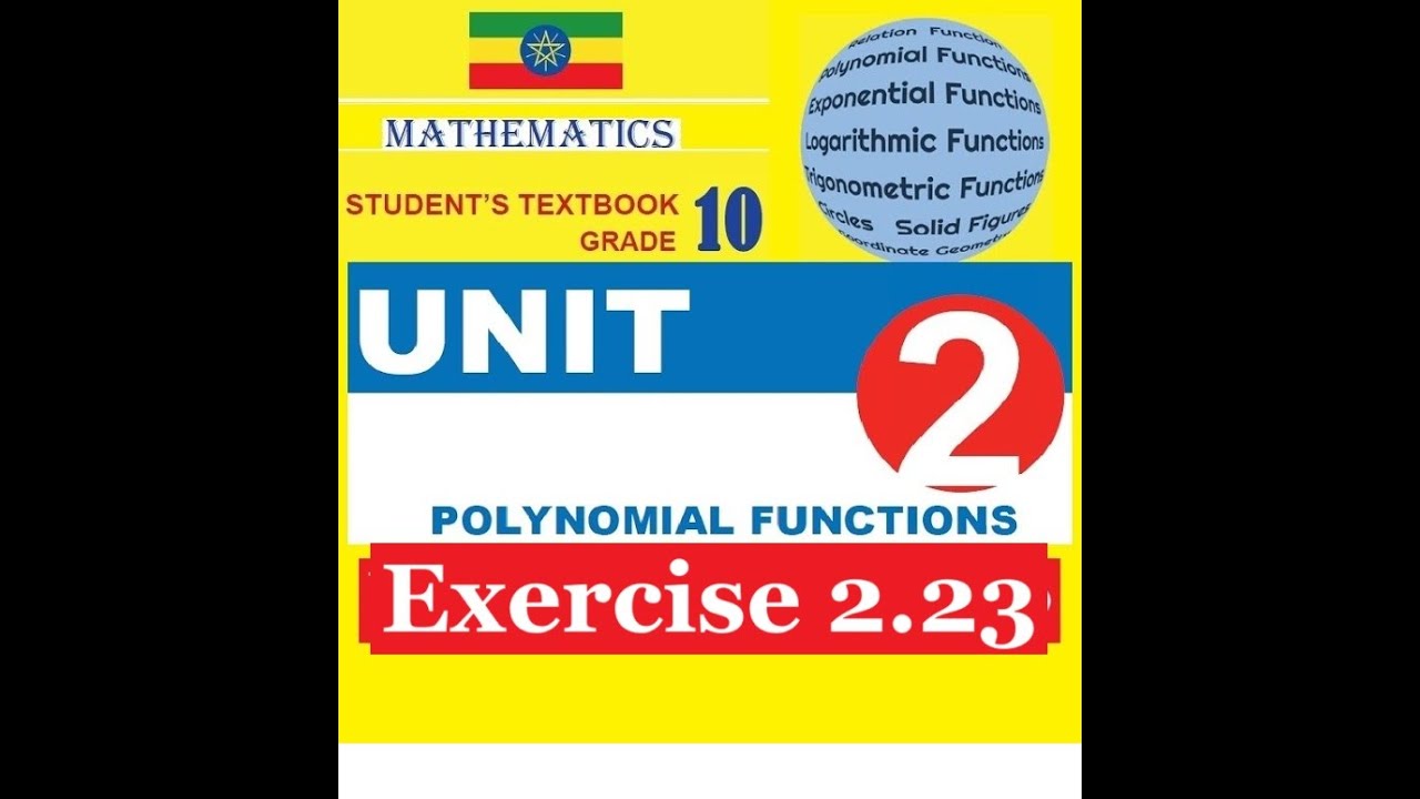 Mathematics Grade 10 Unit 2 Exercise 2.23(Application)