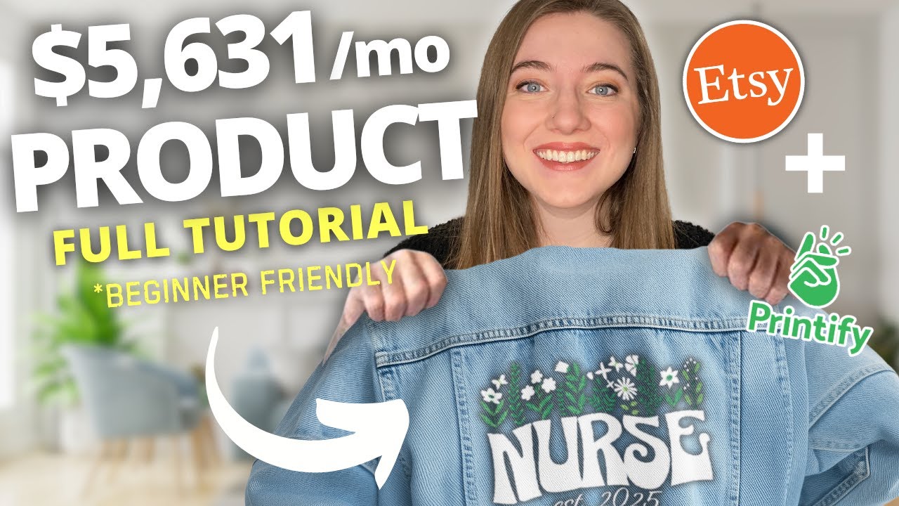 How to Make $5,631 a Month Selling Jackets on Etsy (Full Beginner Tutorial for Print on Demand)