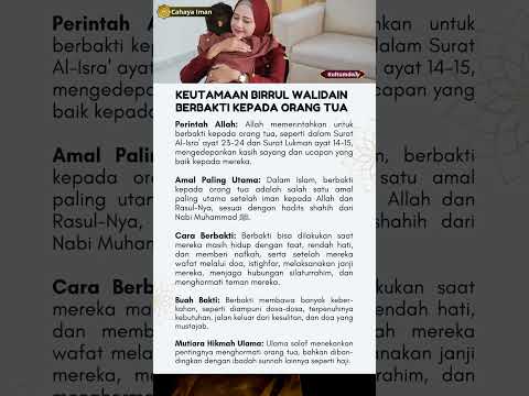 Keutamaan Birrul Walidain Berbakti Kepada Orang Tua #kultum #birrulwaalidain #baktikepadaorangtua