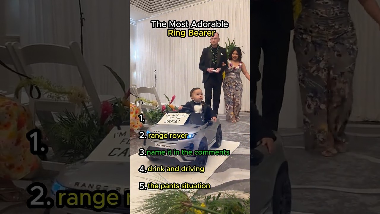 The Most Adorable Ring Bearer