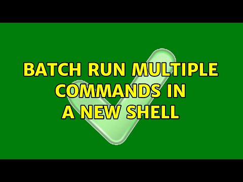 Batch run multiple commands in a new shell