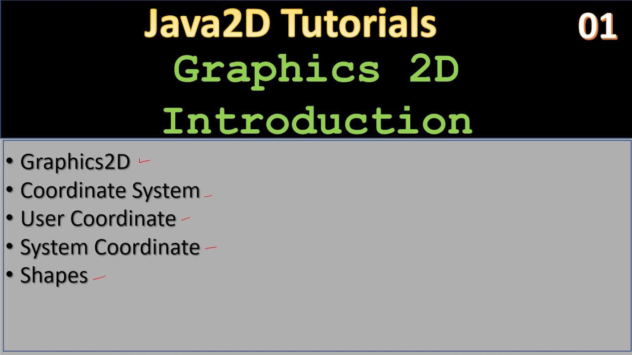Basics of Java Graphics2D | Java2D Tutorial #01