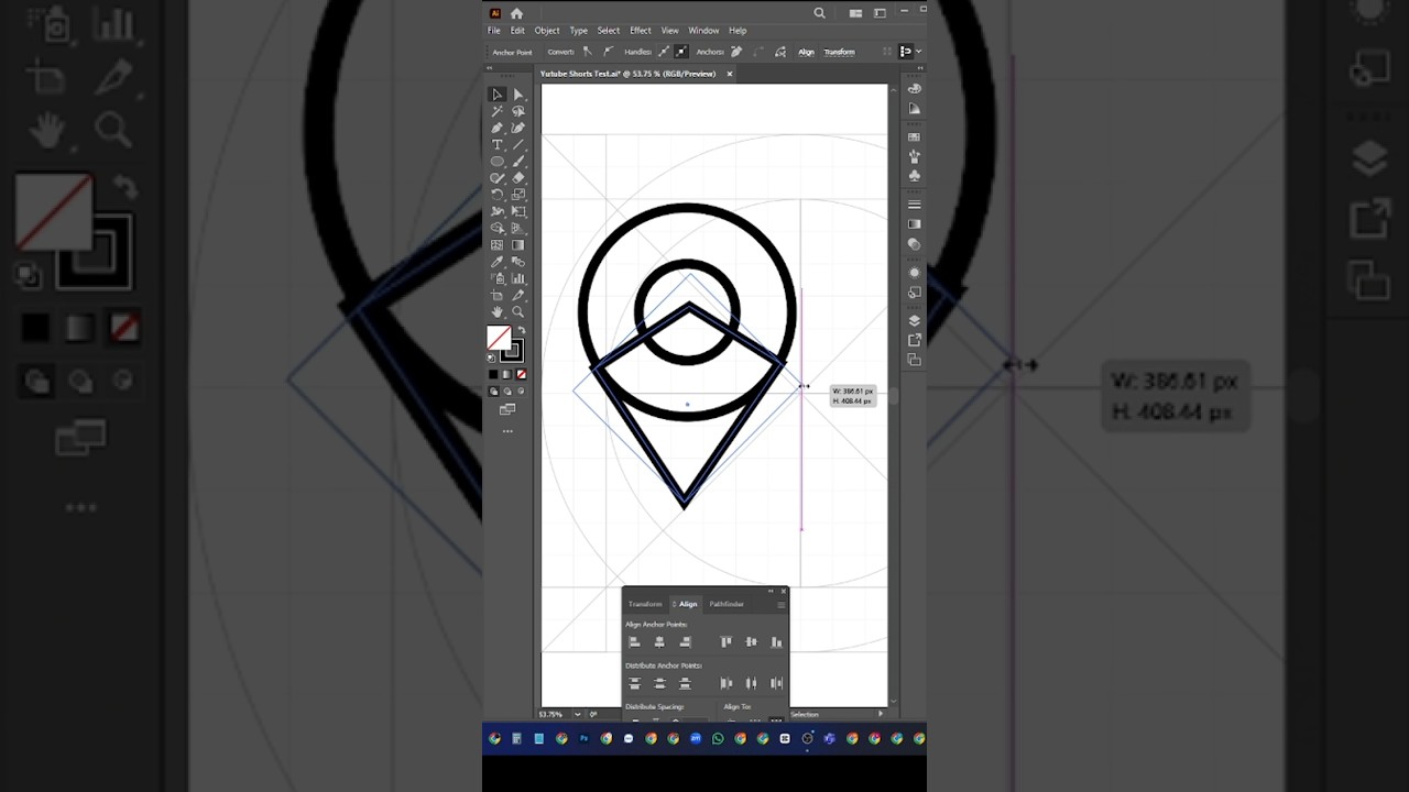 location icon vector #trending #tutorial #graphicdesign #shorts