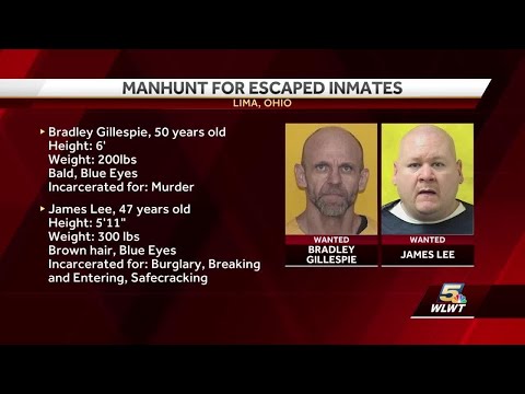 Manhunt underway for two escaped inmates from Ohio prison