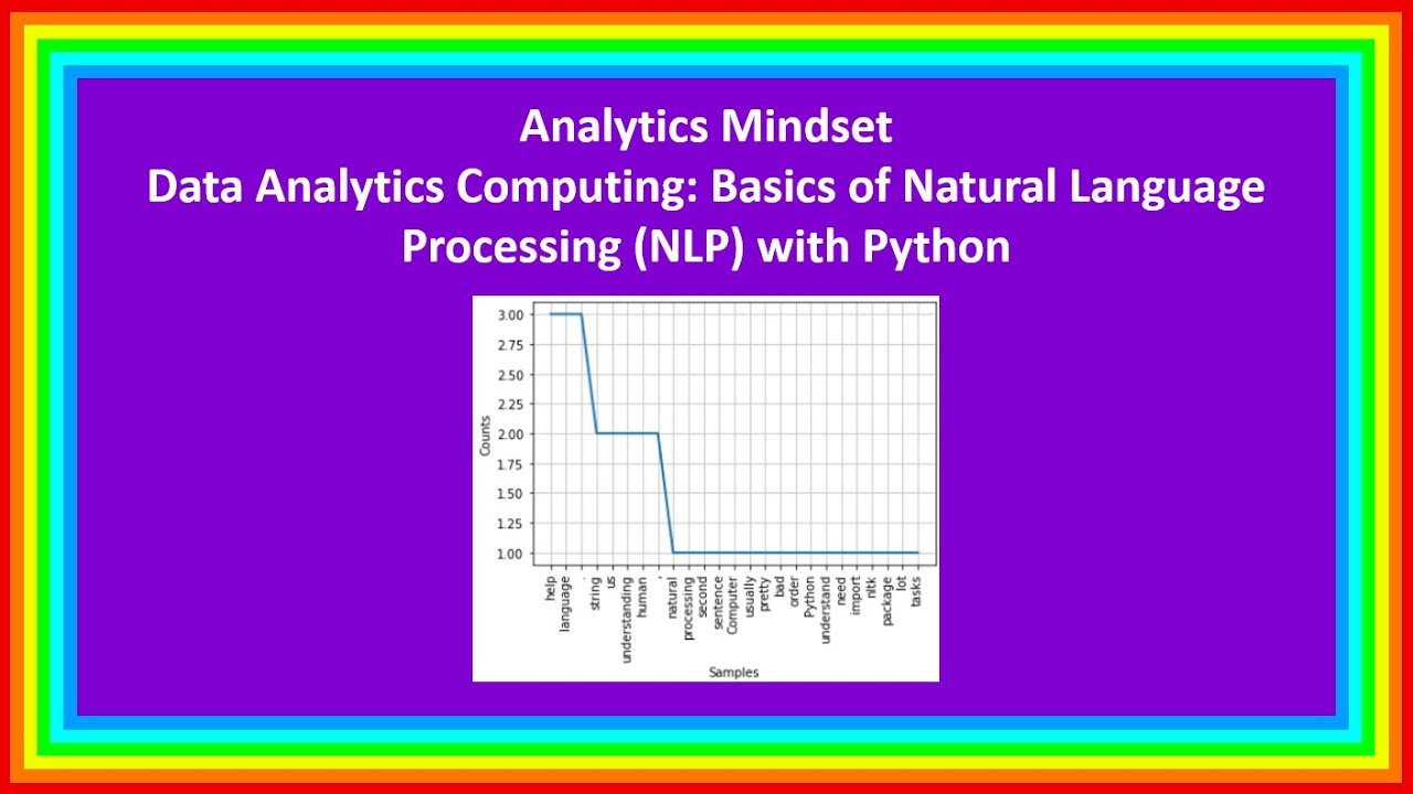 Data Analytics Computing: Basics of Natural Language Processing (NLP) with Python